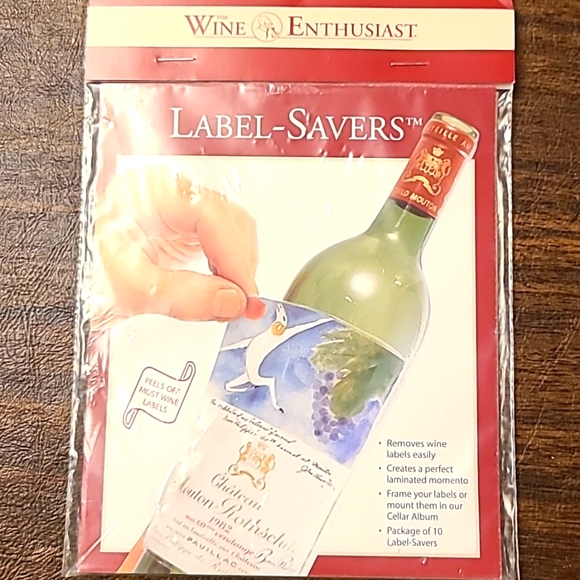 Wine Enthusiast | Other | Wine Enthusiast Label Savers | Poshmark